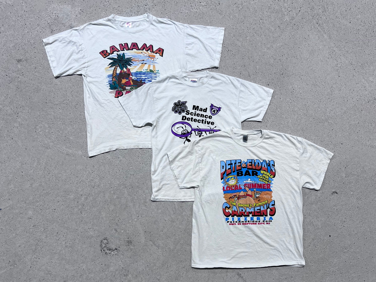 Printed White T-Shirts – Vintage Wholesale Europe